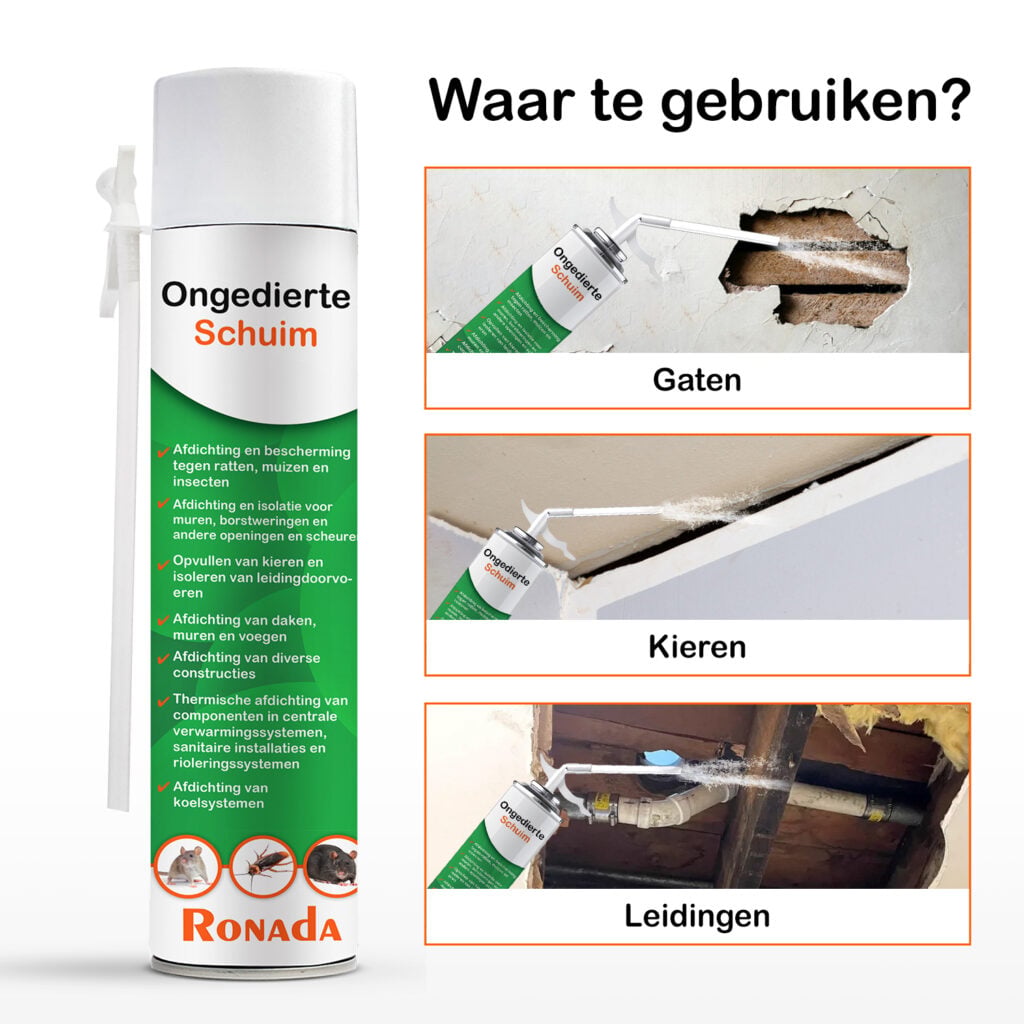 Effectief Purschuim tegen muizen en ratten: De oplossing!